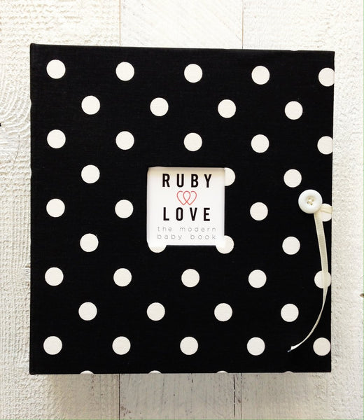 Polka Dot School Years Memory Book - Ruby Love Baby